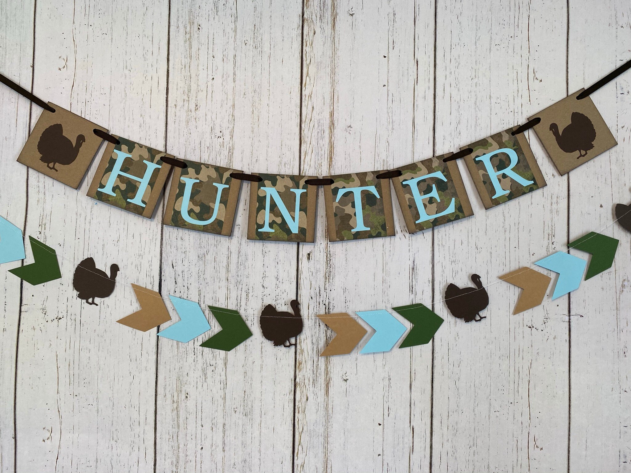Turkey Hunting Baby Shower Decoration Turkey 1st Birthday | Etsy
