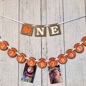 Basketball First Birthday Decorations Basketball Birthday Backdrop ...