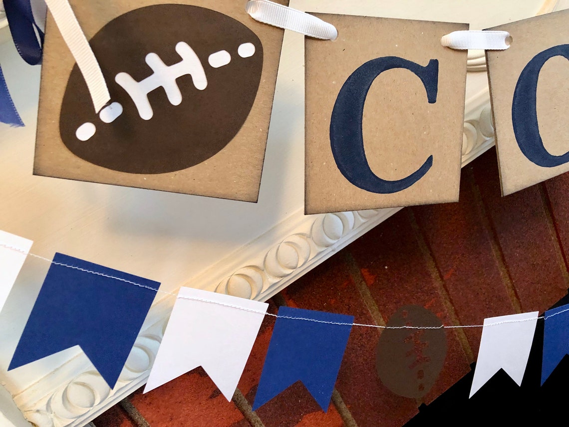 Football First Birthday Football Themed Baby Shower Decor | Etsy