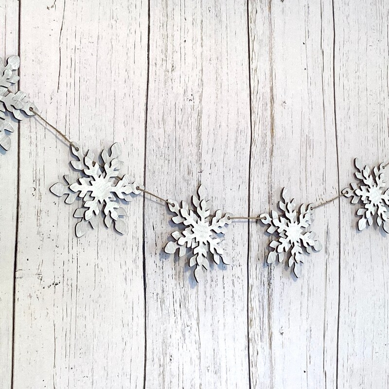 Snowflake Garland - Etsy