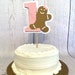 Gingerbread First Birthday Cake Topper Girl ONE Cake Topper Gingerbread ...
