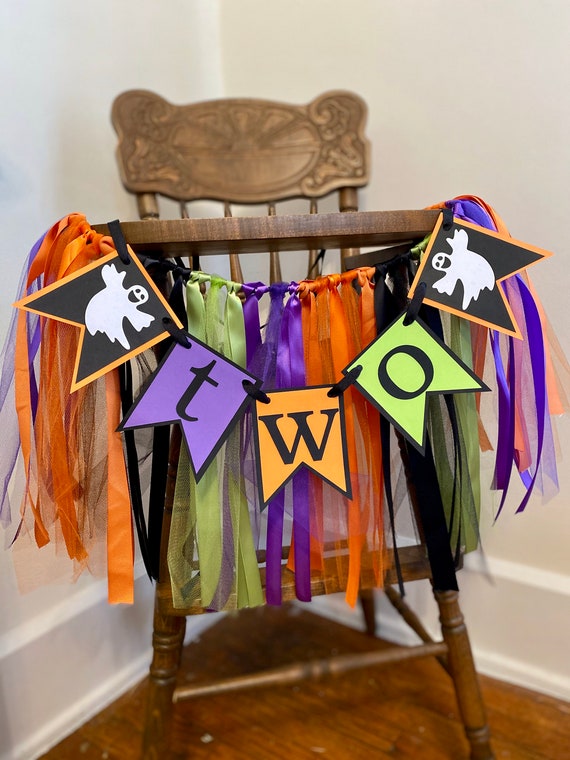 Two Spooky Birthday Backdrop Halloween 2nd Birthday Decor - Etsy