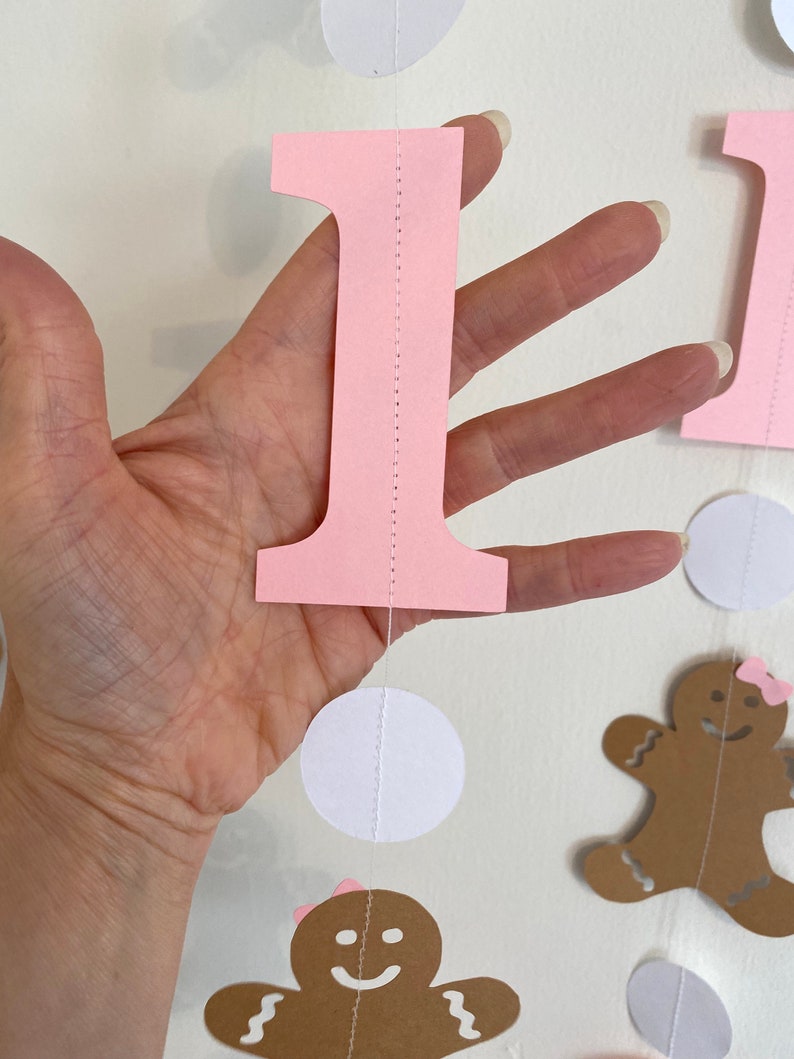 Gingerbread First Birthday Cake Topper Girl Gingerbread | Etsy