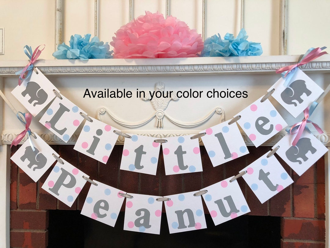 Little Peanut Baby Shower Girl or Boy / Baby Gender Reveal Baby Shower ...
