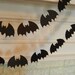 Black Bat Banner / Halloween Decorations / 6ft Black Bats - Etsy