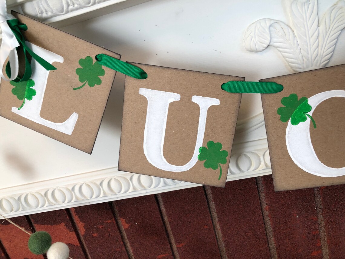 St Patrick's Day Decorations LUCKY St Patrick's Day | Etsy
