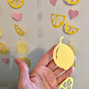 Lemonade Garland Backdrop: Bridal Shower, Birthday Party Decor - Etsy