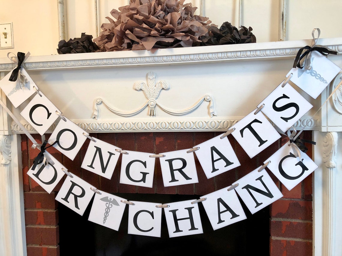 Doctor Graduation Banner Medical Graduation Decoration - Etsy