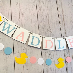 Waddle It Be Baby Gender Reveal - He or She - Rubber Duckie Baby Shower ...