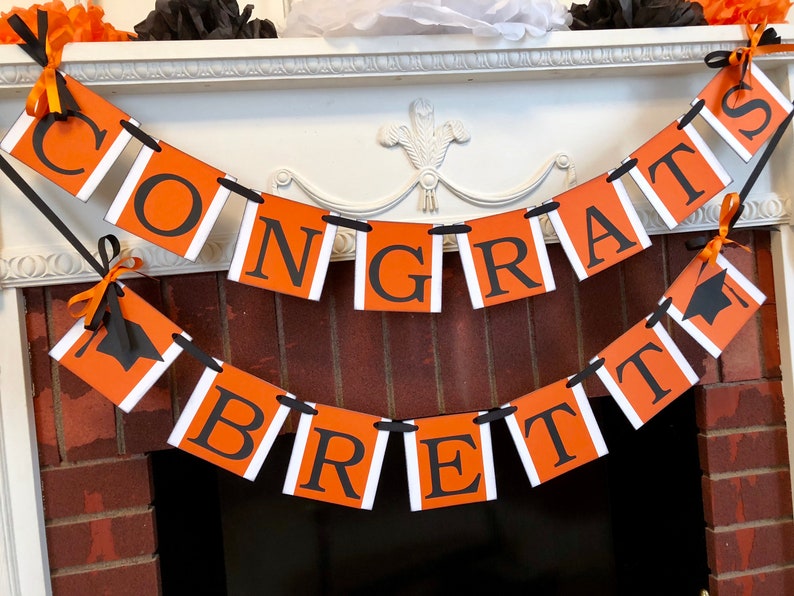 Graduation Decorations / Orange High School Graduation/ Class - Etsy
