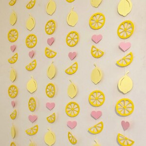 Lemonade Garland Backdrop: Bridal Shower, Birthday Party Decor - Etsy