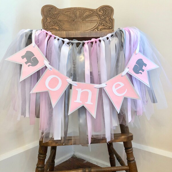 Pink Elephant Banner - Etsy