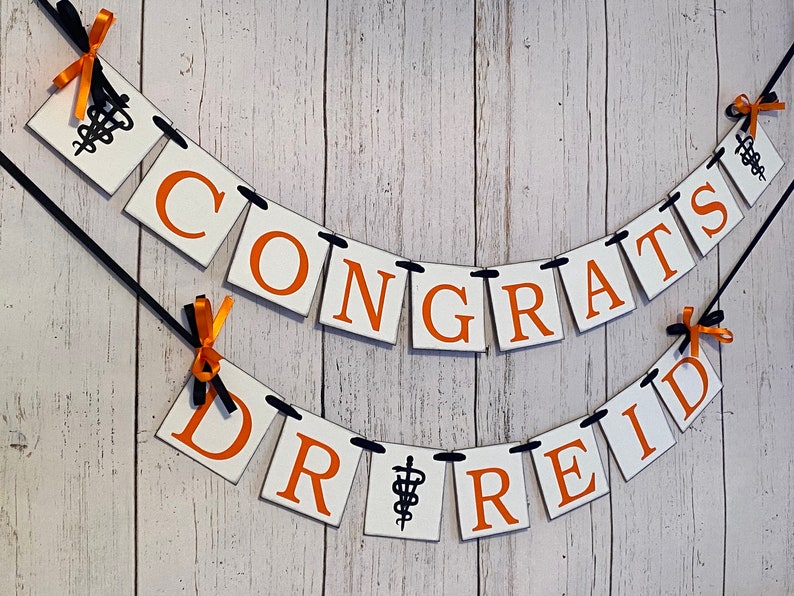 Veterinarian Doctor Graduation Banner Vet Graduation Decor | Etsy