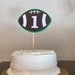 Football First Birthday Decorations First Year Down Birthday Backdrop ...