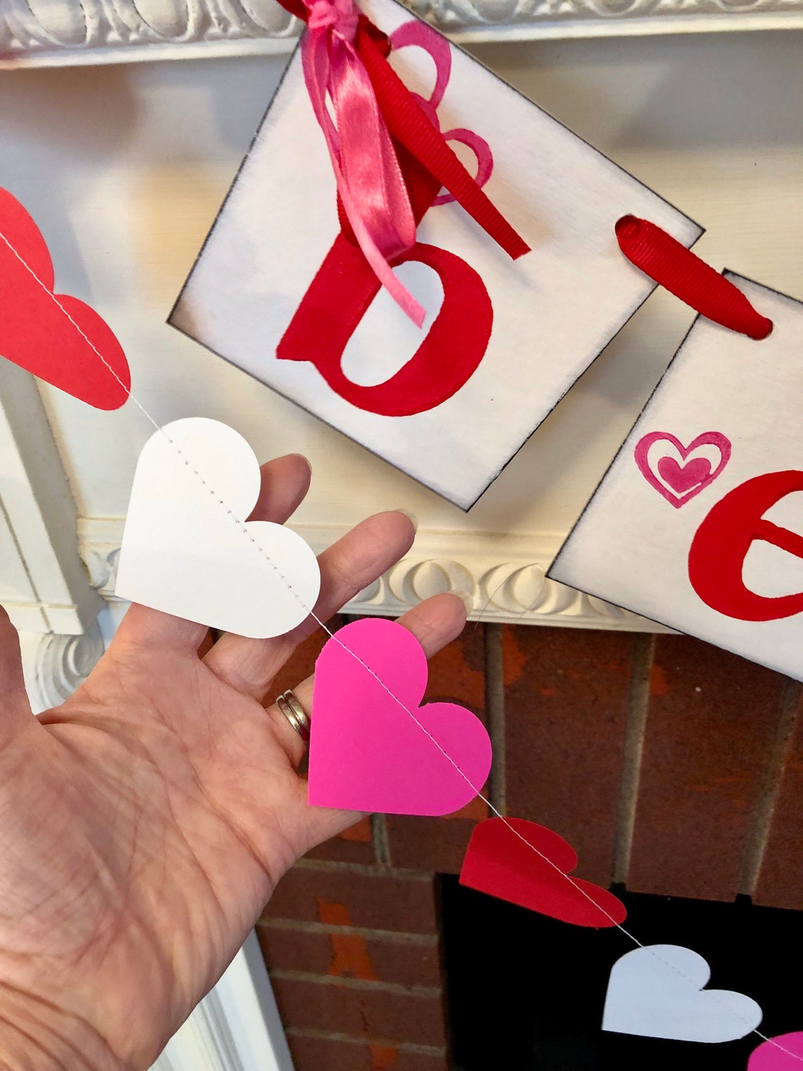 Valentines Decorations BE MINE Banner Valentines Day | Etsy