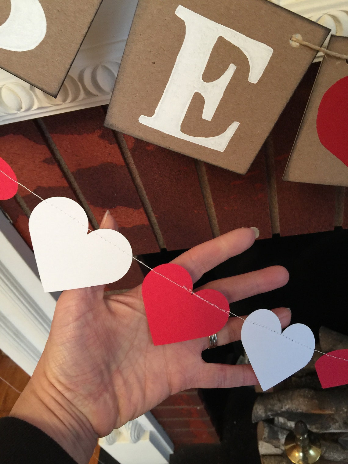 Valentines Day Decorations Banner Be Mine Valentine Heart | Etsy