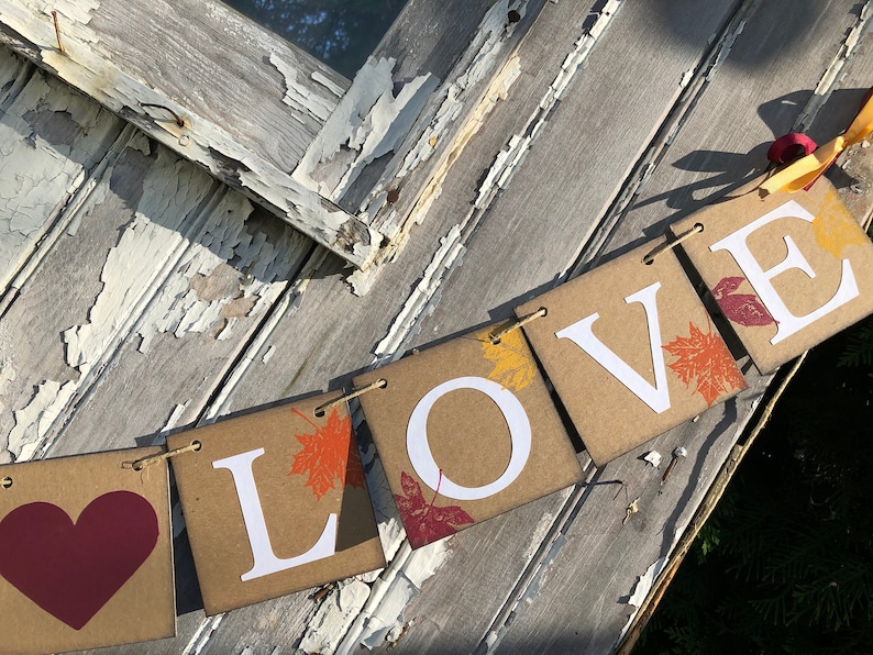 Falling in Love Sign Fall Wedding Decorations Bridal - Etsy