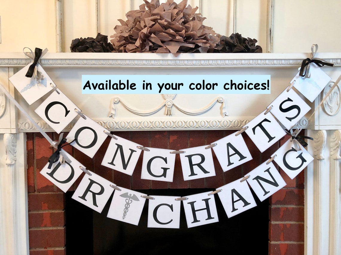 Doctor Graduation Banner Medical Graduation Decoration - Etsy