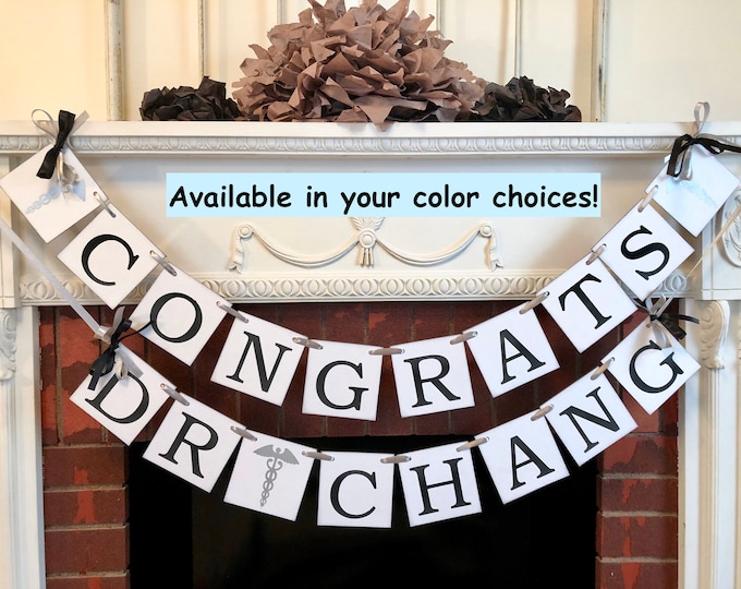 Doctor Graduation Banner Medical Graduation Decoration | Etsy