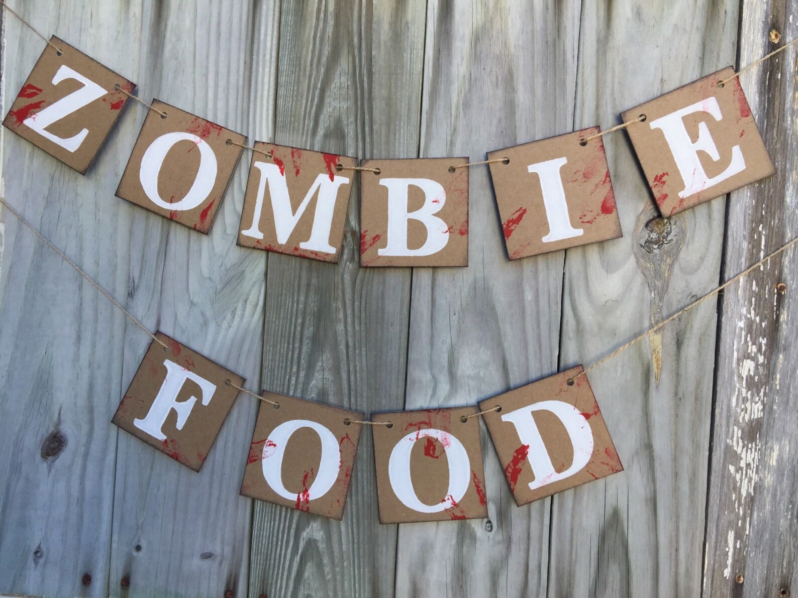 Halloween Decorations Zombie Banner Halloween Party Decor - Etsy