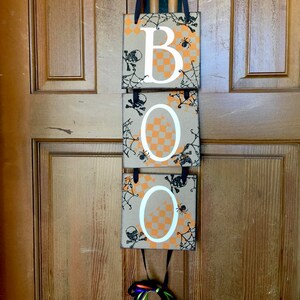 HALLOWEEN Decorations Halloween Banner Halloween Front Door Decor BOO ...