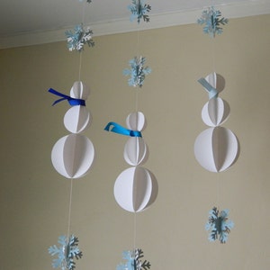 Snowman First Birthday / 3D Snowman Decor/ Holiday Window Decorations ...