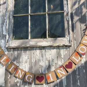 Falling in Love Sign - Fall Wedding Decorations - Bridal Shower Decor ...