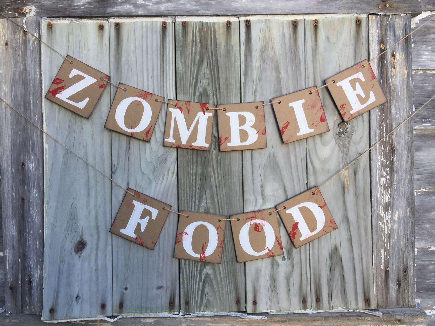 Halloween Decorations Zombie Banner Halloween Party Decor - Etsy