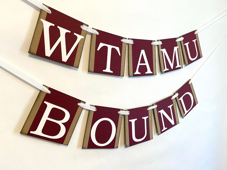 College Bound Banner Maroon Graduation Decor Custom - Etsy