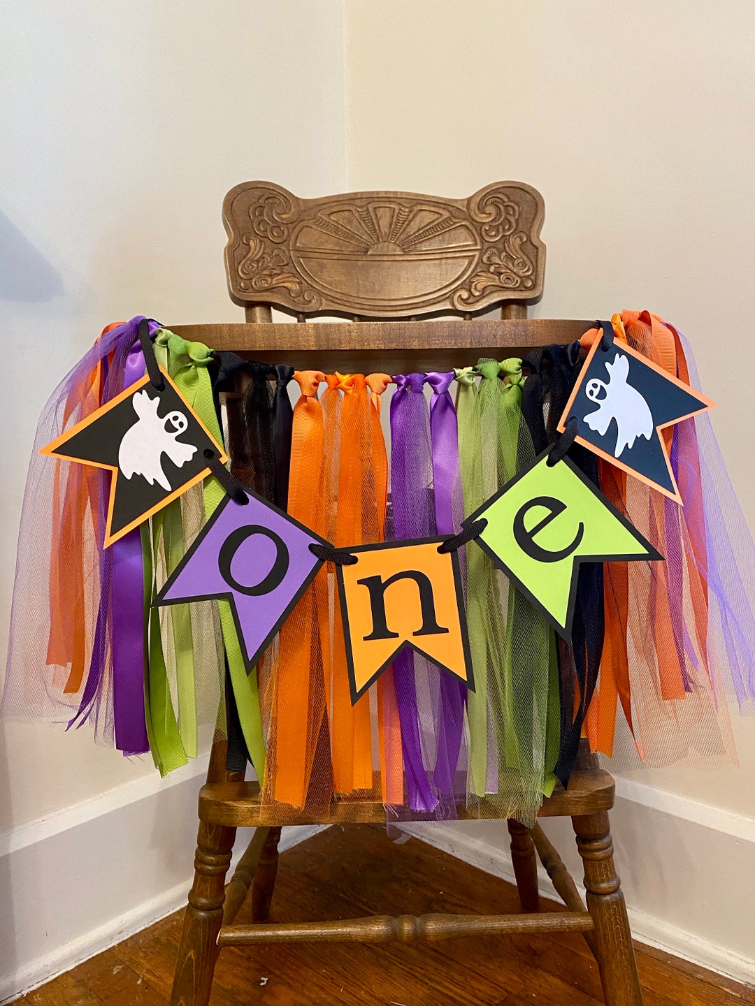 Halloween First Birthday Decor - Spooky 1st Birthday Backdrop - ONE ...