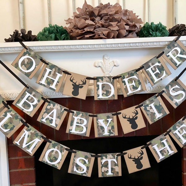 Oh Deer a Little Buck is Almost Here Baby Shower Invitations - Etsy