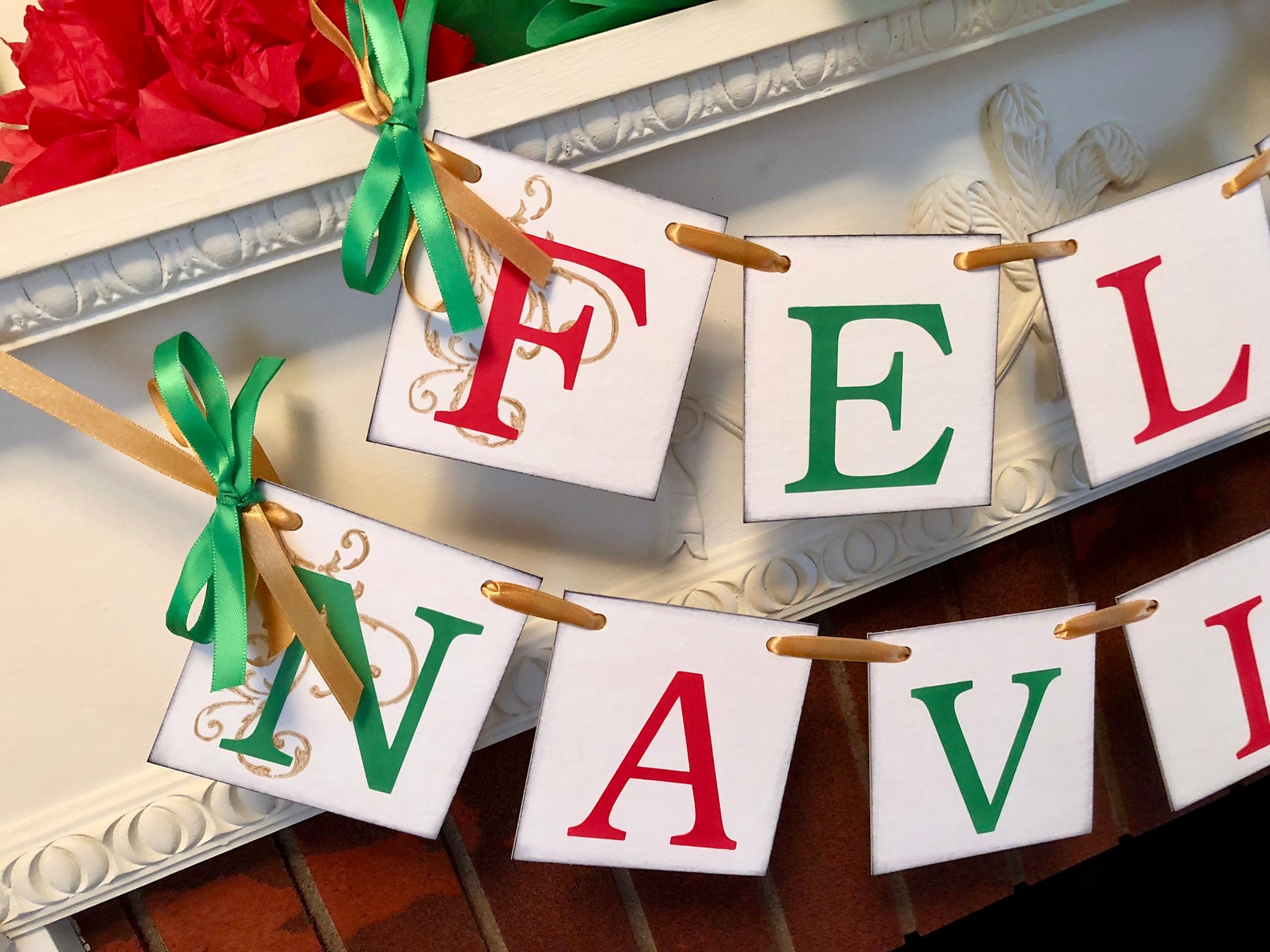 Feliz Navidad Banner Spanish Christmas Decor Spanish | Etsy