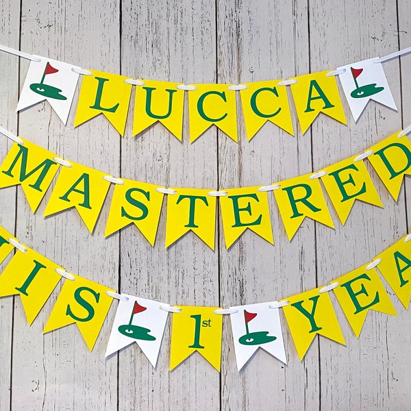 1st Birthday Mastered Sign - Etsy