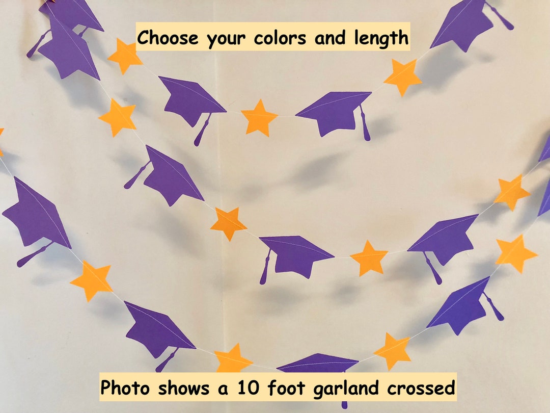 Graduation Cap Garland: 2026 Photo Props, Cake Table Decor - Etsy