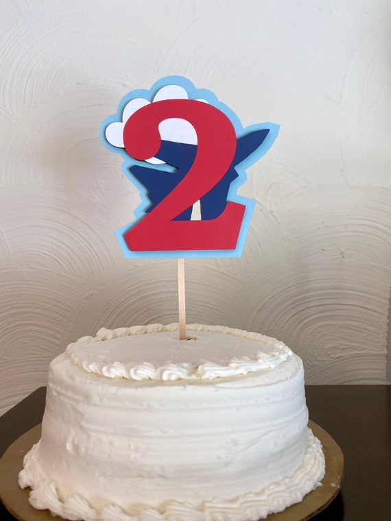 TWO Fly Cake Topper - Fighter Jet 2nd Birthday - Military Jet Birthday ...