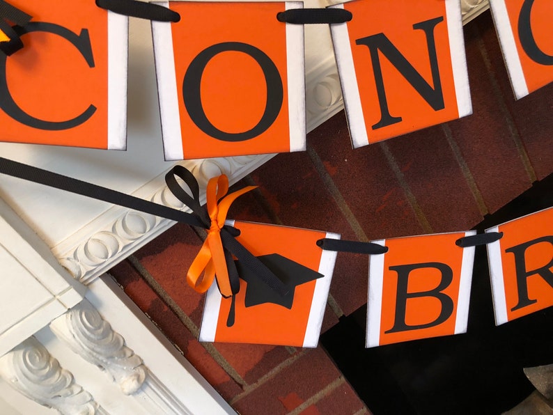 Graduation Decorations / Orange High School Graduation/ Class - Etsy