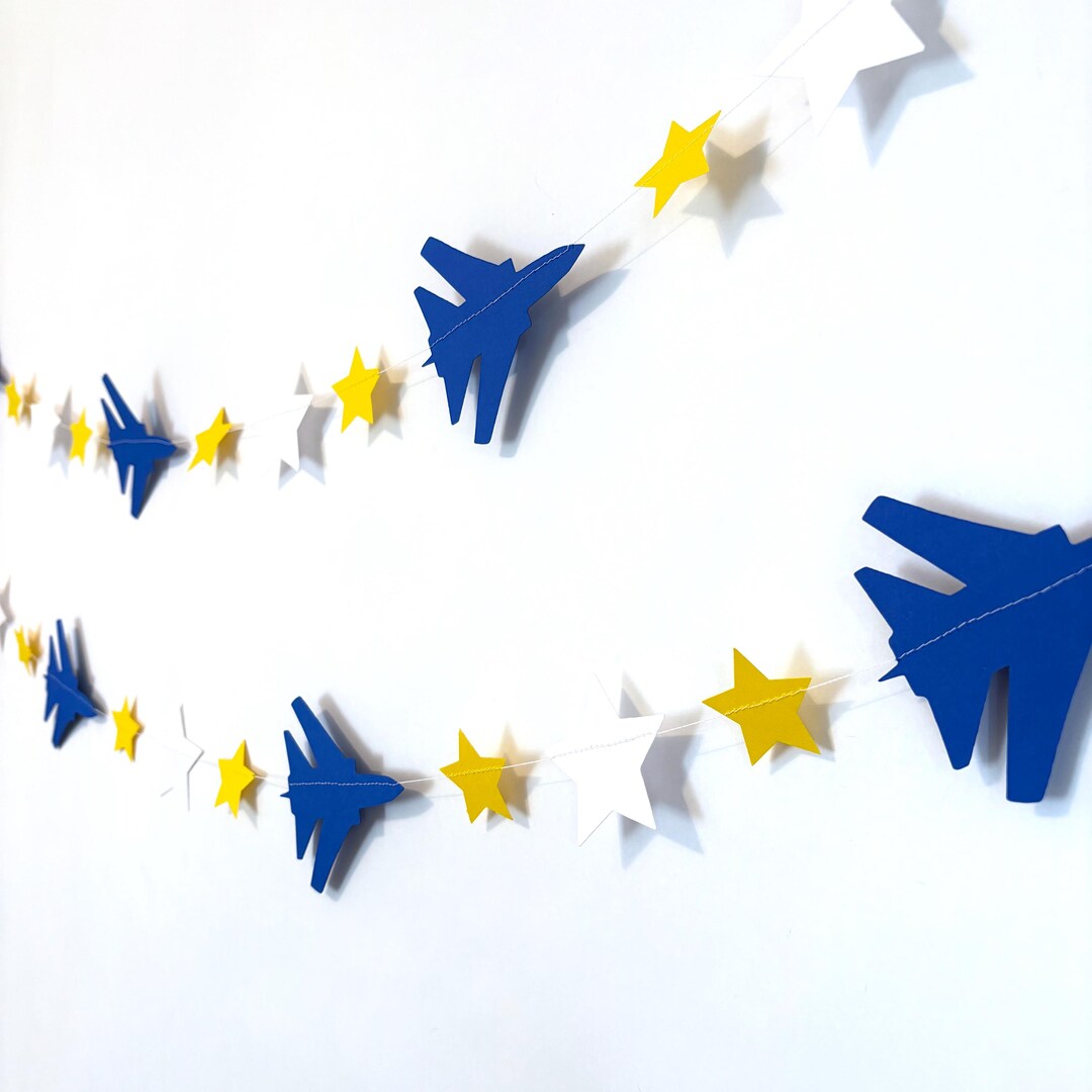 Fighter Jet Party Banner: Military Graduation, Pilot Retirement Decor ...