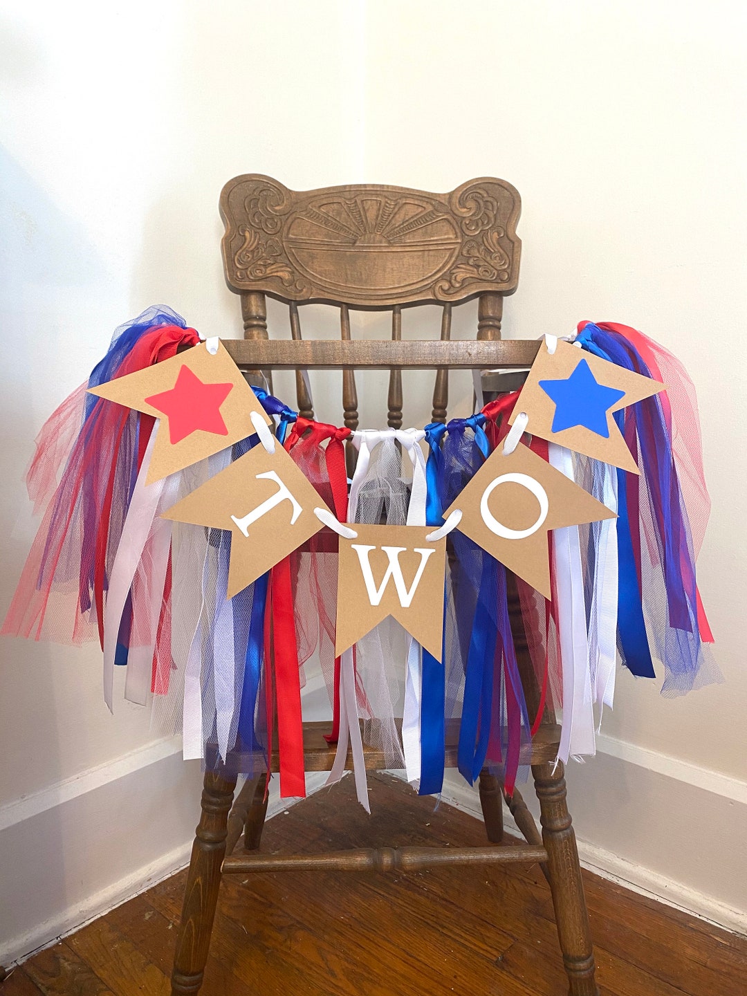 Red White and Two Birthday Decorations- Little Firecracker Birthday ...