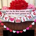 Valentines Decorations BE MINE Banner Valentines Day - Etsy