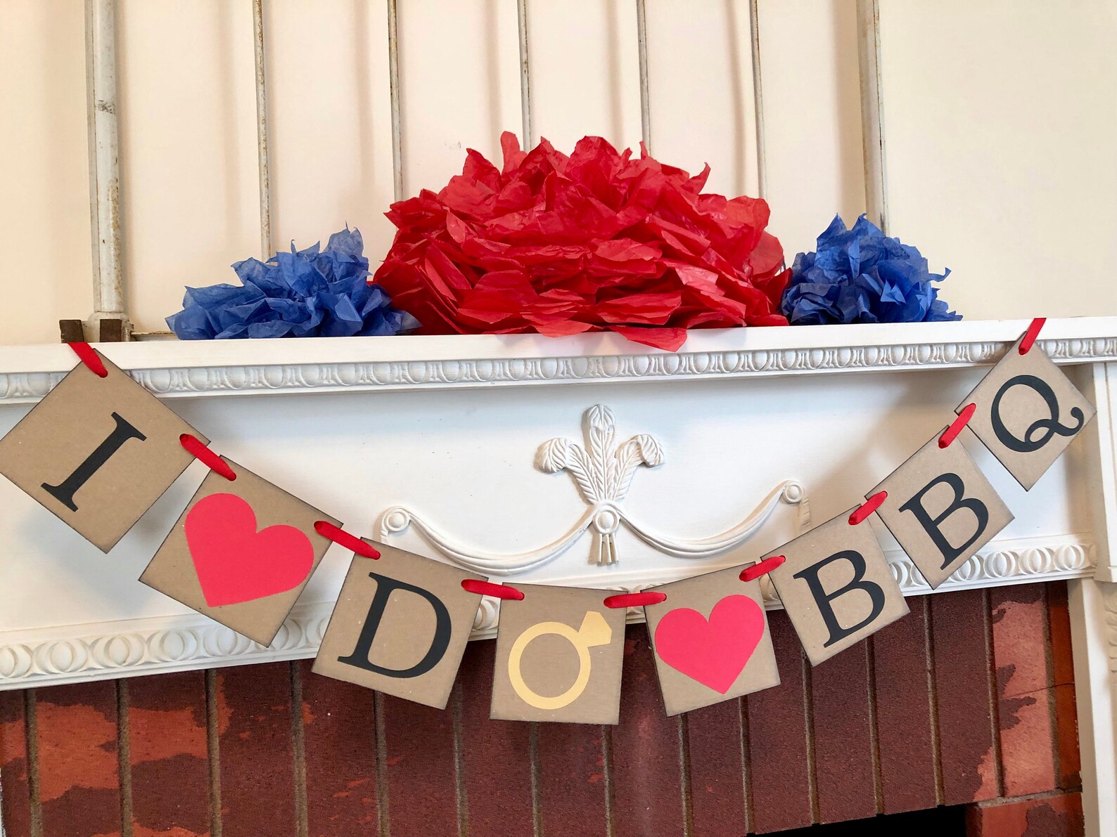 I Do BBQ Party Decorations Barbecue Engagement Party Banner | Etsy