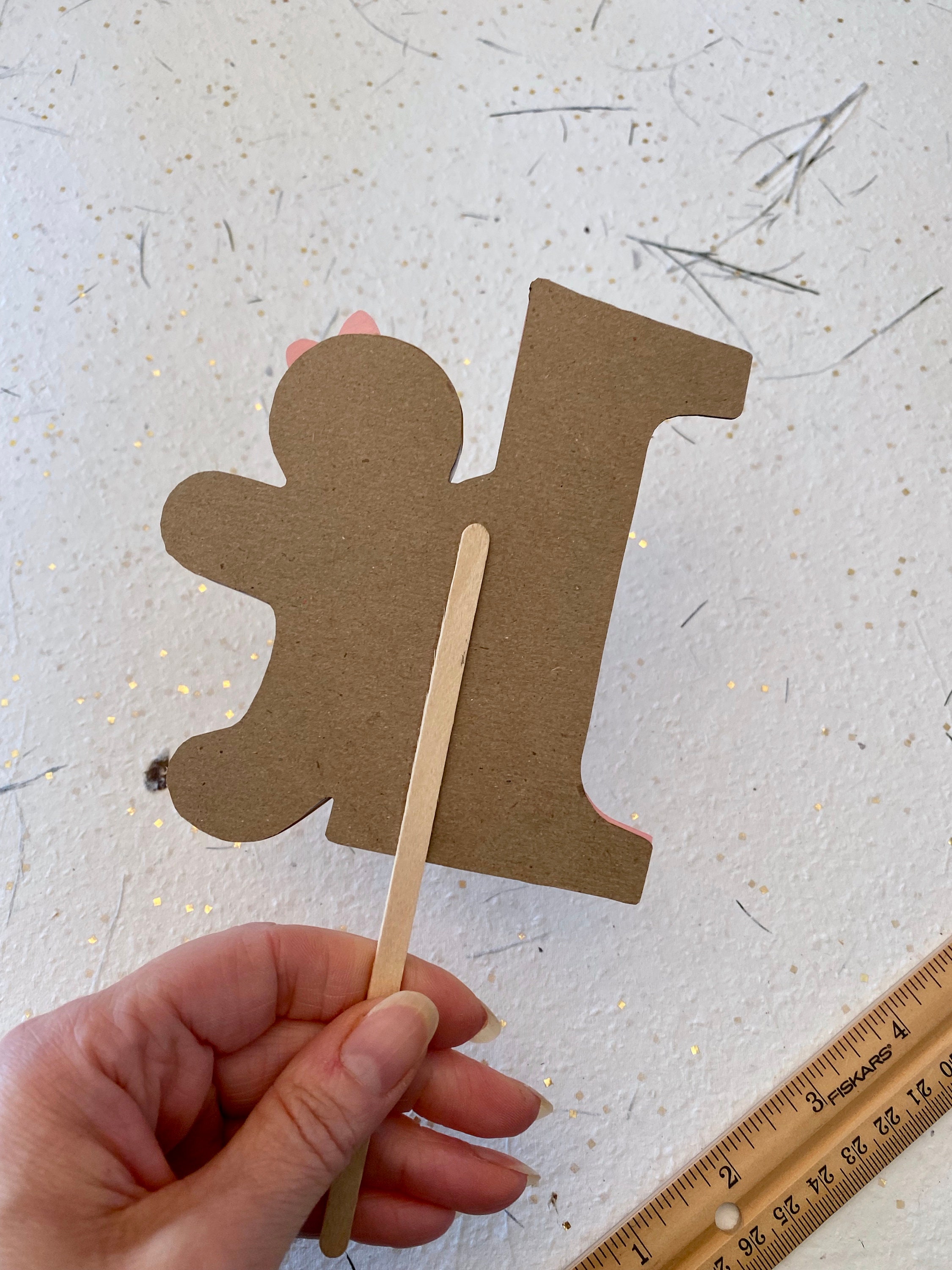 Gingerbread First Birthday Cake Topper Girl ONE Cake Topper | Etsy