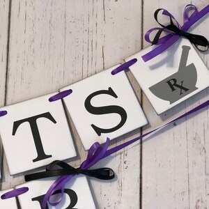 Pharmacist Graduation Decor - Doctor Banner - Congrats Name Banner ...