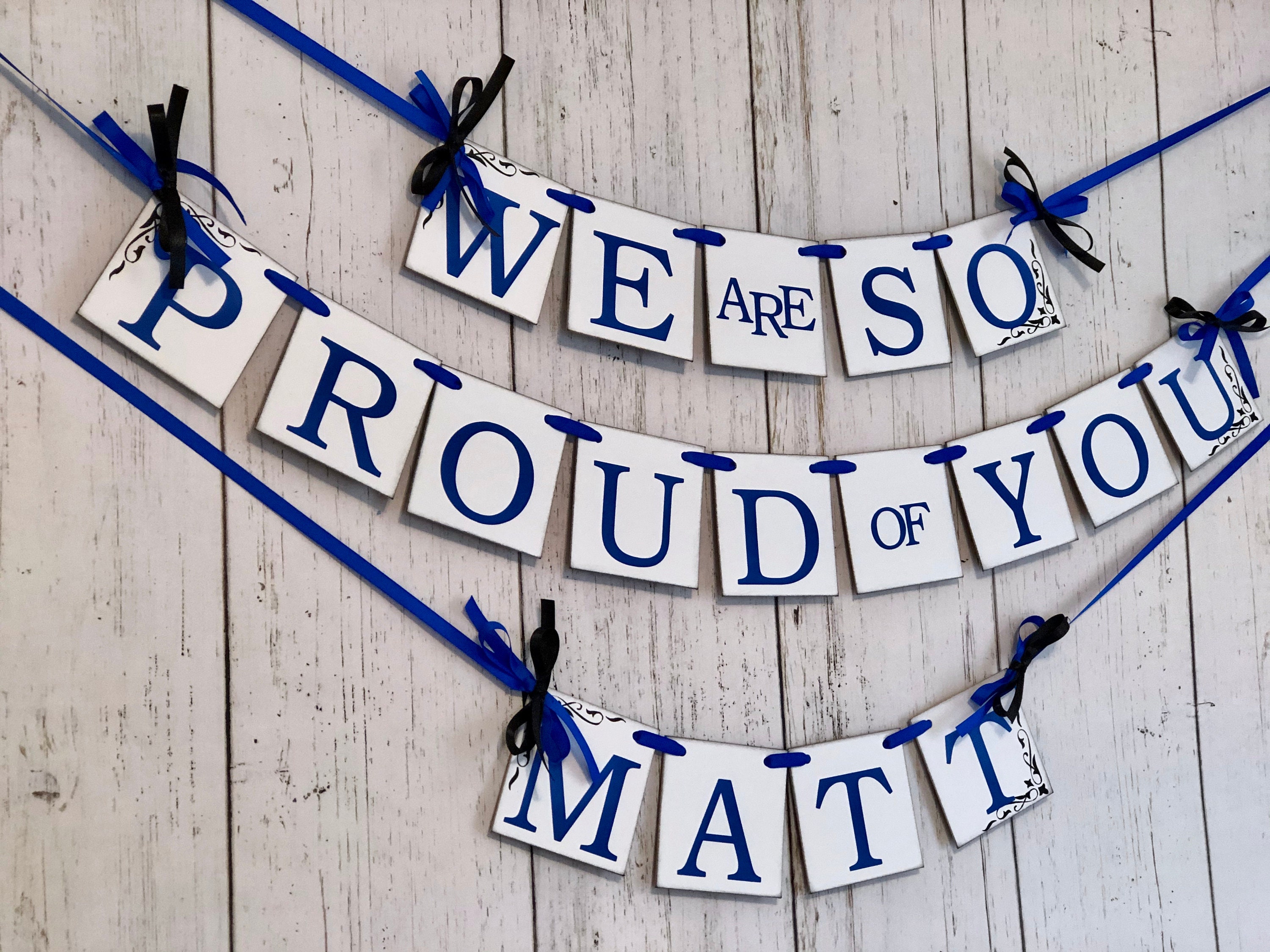 Graduation Party Decorations We are So proud of You banner | Etsy