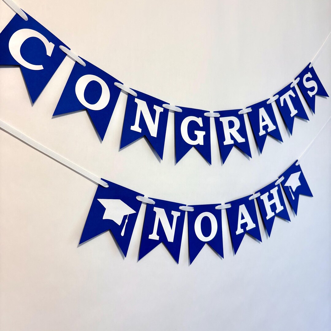 Custom Graduation Banner: Personalized Colors, Congrats Grad Sign - Etsy