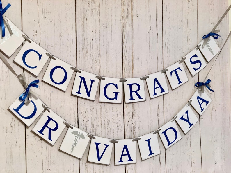 Doctor Graduation banner Medical Graduation decoration | Etsy