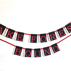 College Bound Banner Yellow and Red Graduation Decor Custom University ...