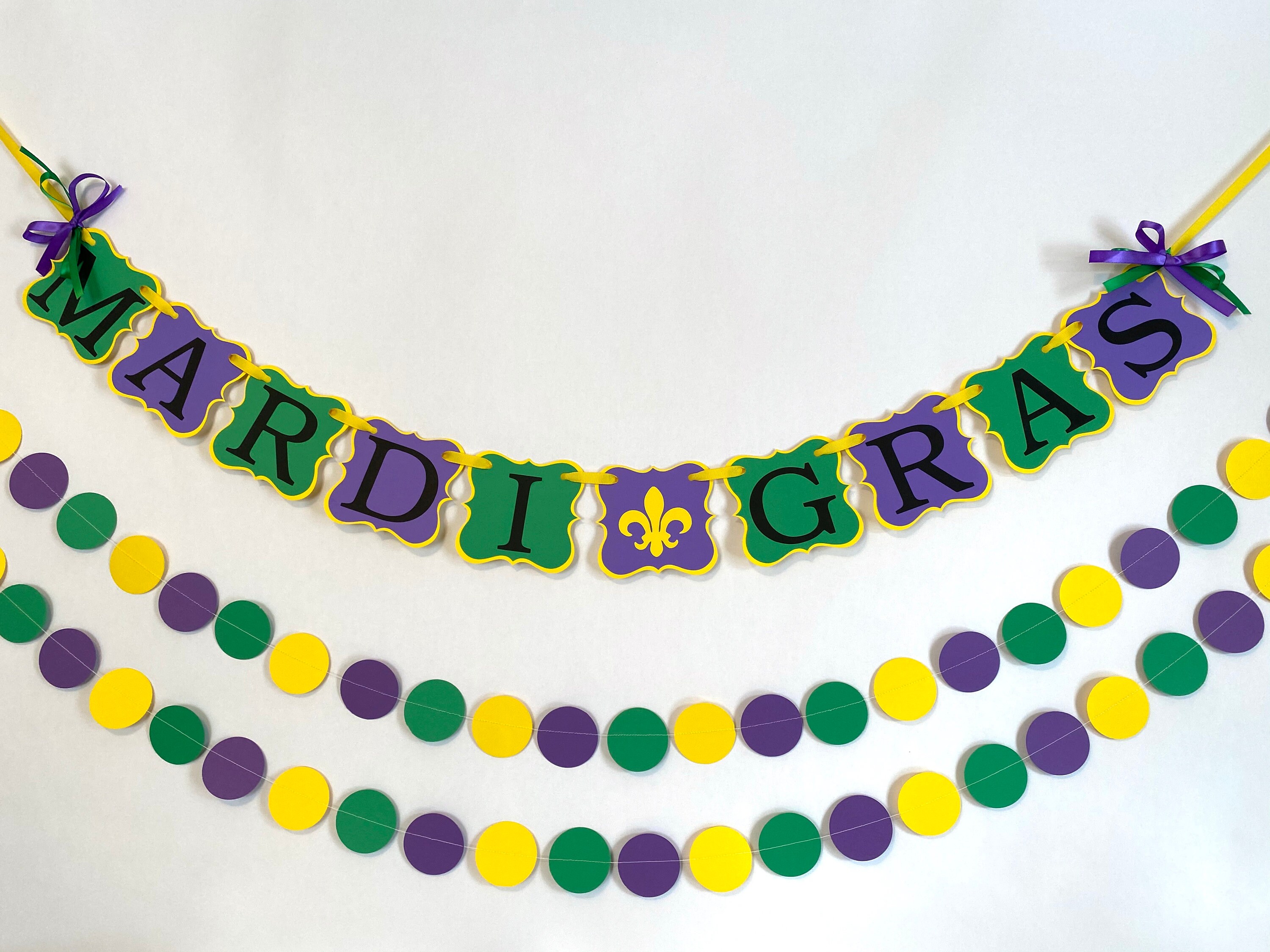 Mardi Gras Decorations Mardi Gras Banner Mardi Gras Party | Etsy