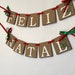 Feliz Natal Banner - Portuguese Merry Christmas Mantle Garland ...