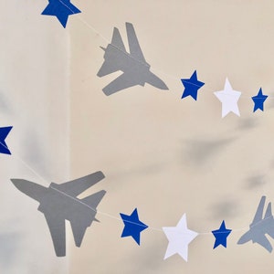 Fighter Jet Party Decorations - Military Graduation Banner - Jet Banner ...
