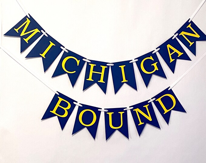 COLLEGE BOUND Banner Personalized University College Name Banner Custom ...